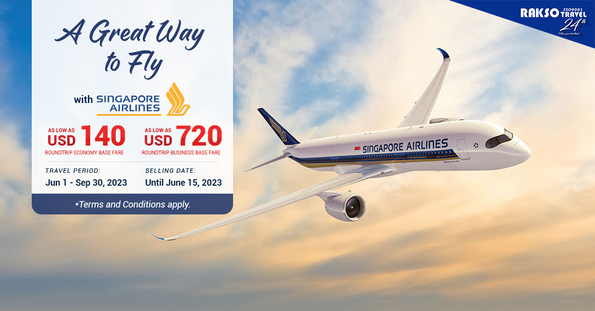 Rakso Travel - A great way to fly with Singapore Airlines