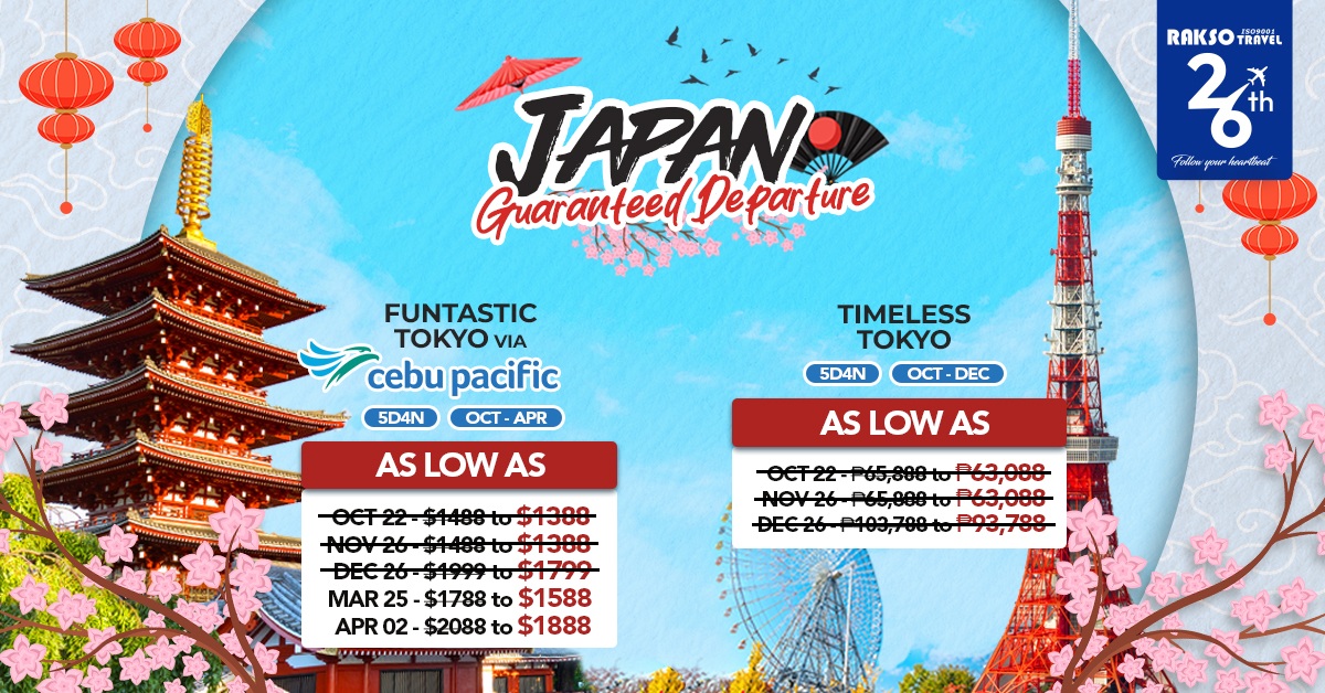 Rakso Travel - FLASH DEAL! Embark on a Funtastic Tokyo Getaway with ...
