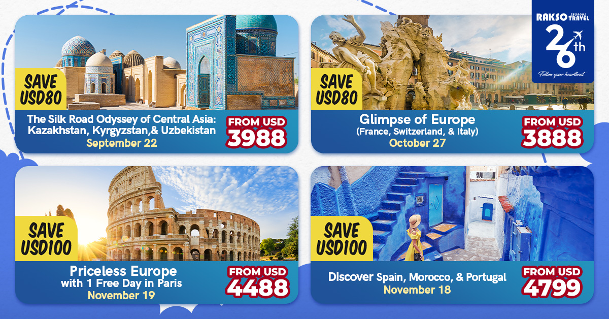 Rakso Travel - TOP 4 Must-Experience Group Tours this FALL-WINTER 2025