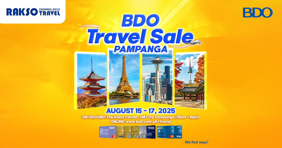 Rakso Travel - Rakso Travel Pampanga is at The Great BDO Travel Sale!