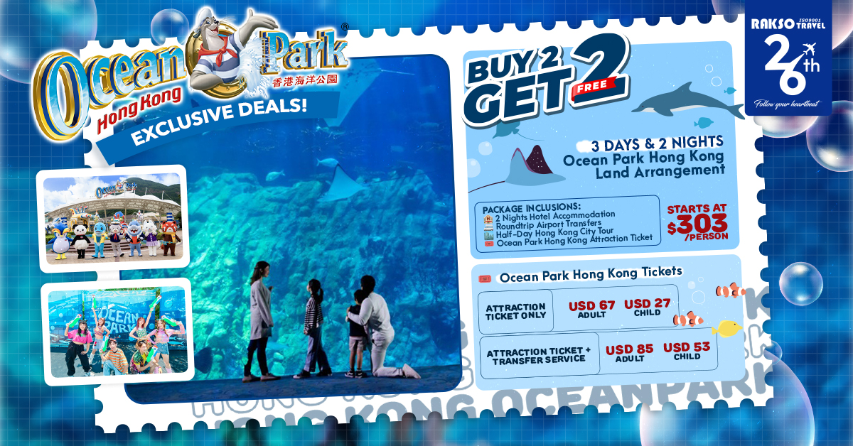Rakso Travel - Ocean Park Hong Kong Exclusive Deals!