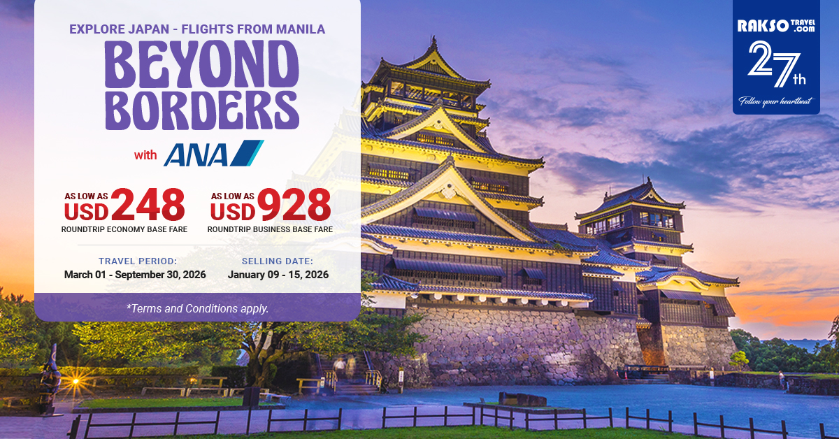 Rakso Travel - Explore Japan – Flights from Manila beyond Borders, Fly ANA